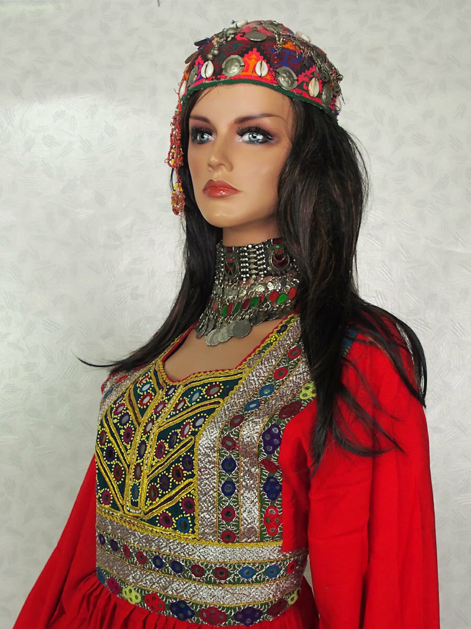 Original Afghan Women Hand Embroidered Nomadic Cotton Kuchi - Etsy