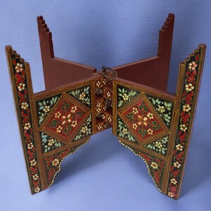 60 Cm Egyptian Moroccan Table Stand Folding Table Base Carved Wooden ...