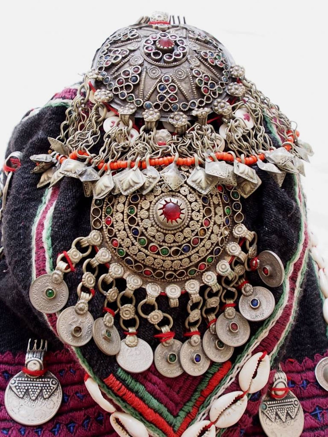 Antique Pakistan Afghanistan Nuristan Kohistan Swat Woman Embroidered ...