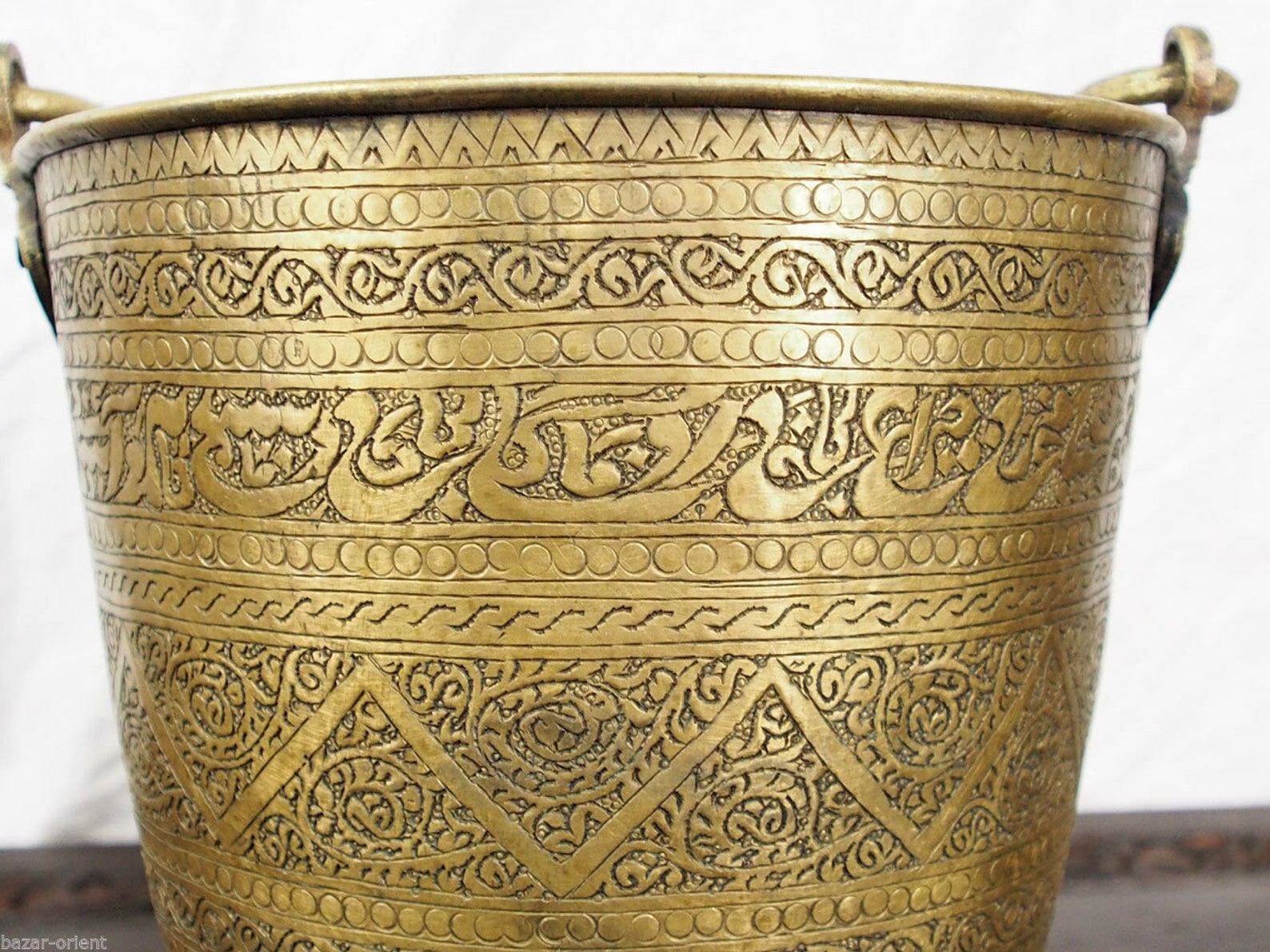 Antique Engraved Large Islamic Brass Bucket High Quality From - Etsy UK