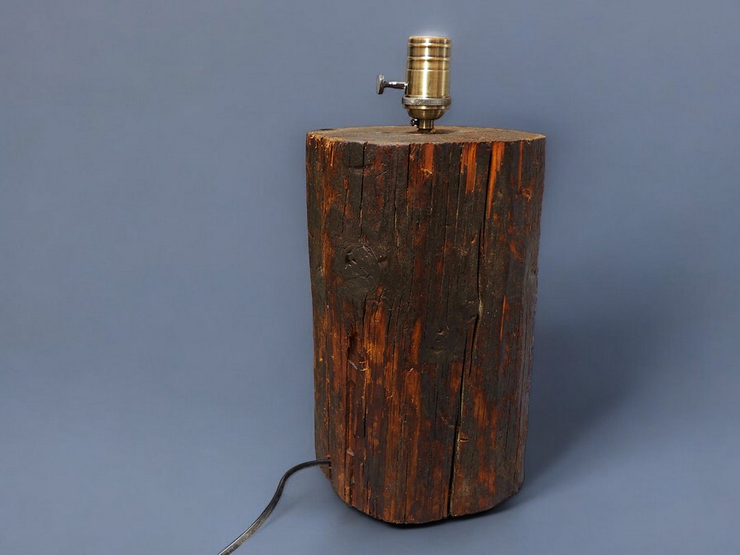 Antique Wooden Table Lamp Lamp Base From Nuristan Afghanistan Swat ...
