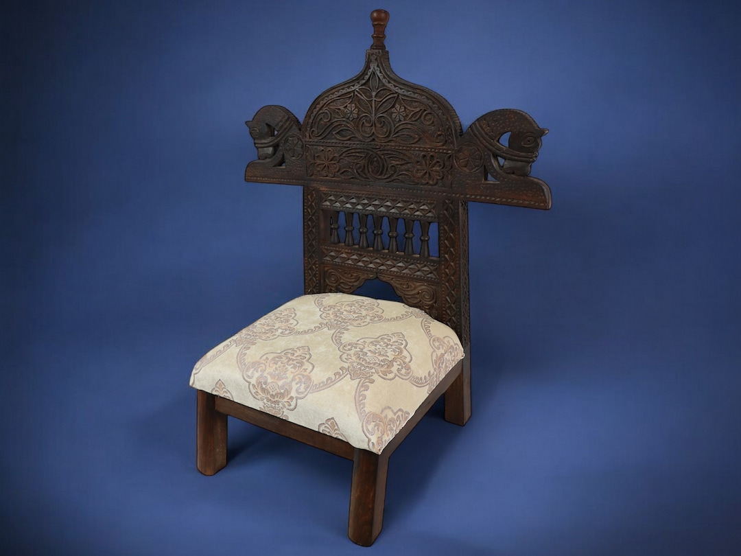 Vintage Sofa 1 Seater Couch Chair Solid Wood Handcrafted Pida Lower ...