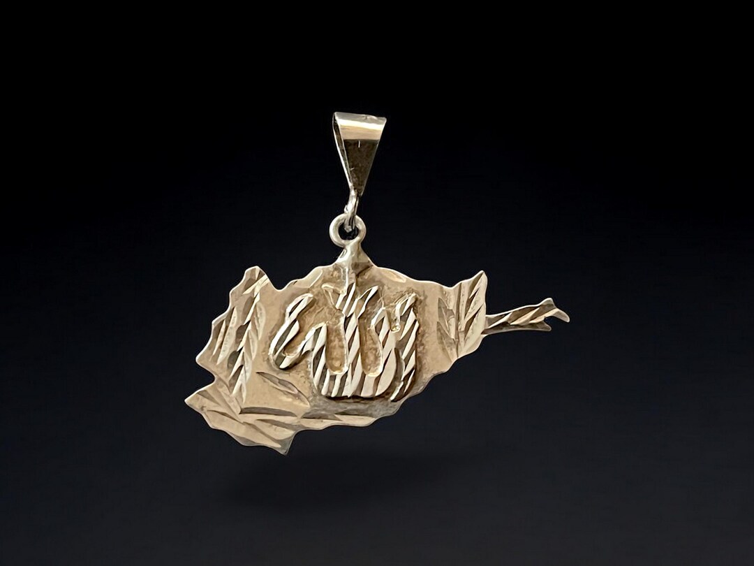 Silver Pendant With Afghanistan Map Islamic Amulet Talisman Handmade ...
