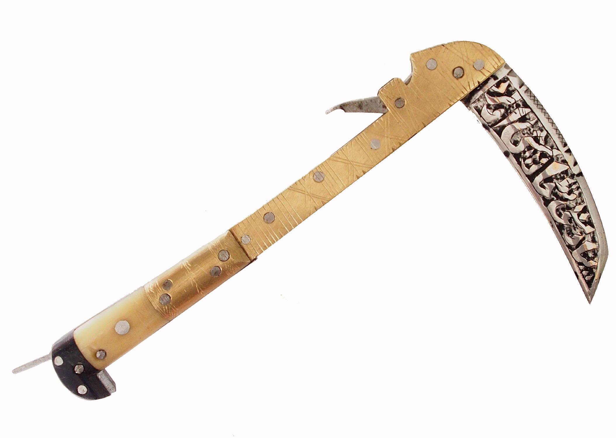 Afghan scythe Islamic Short sword Dagger choora Pesh kabze | Etsy