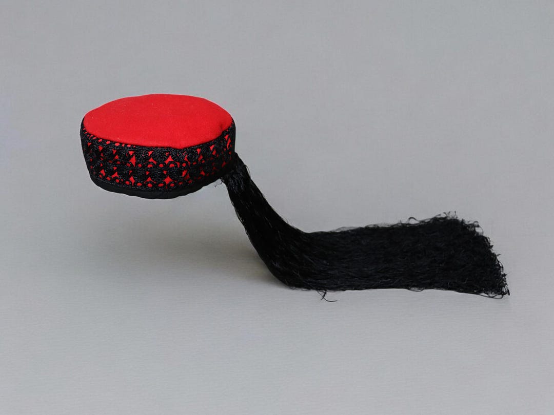 Vintage Red Fez Hat Moroccan Middle Eastern With Tassel No:22/19 - Etsy