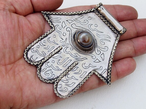 vintage handmade Islamic Eye of Fatima hamsa The Hand… - Gem