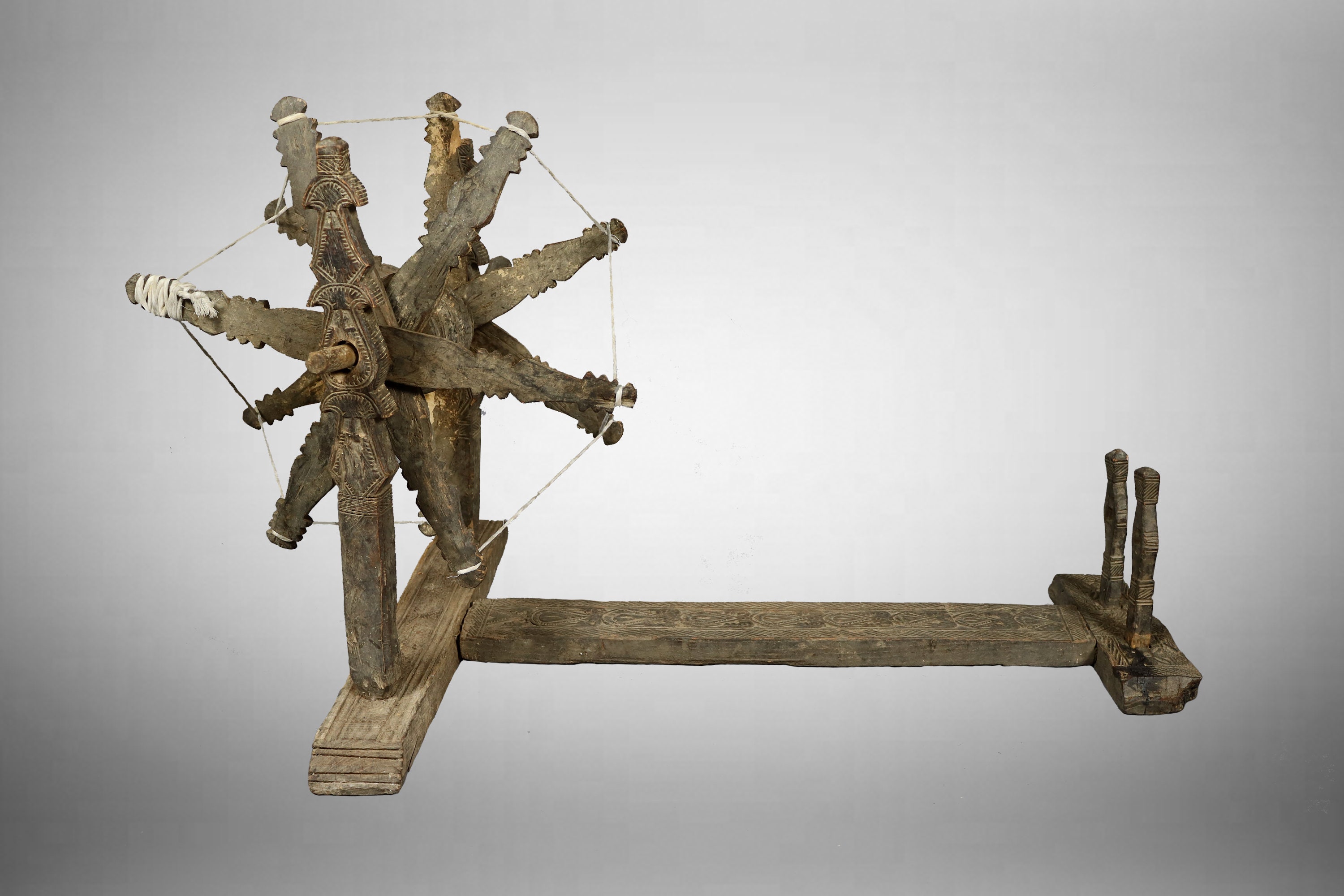 Antique Traditional Basic Spinning Wheel From Nuristan Afghanistan ...