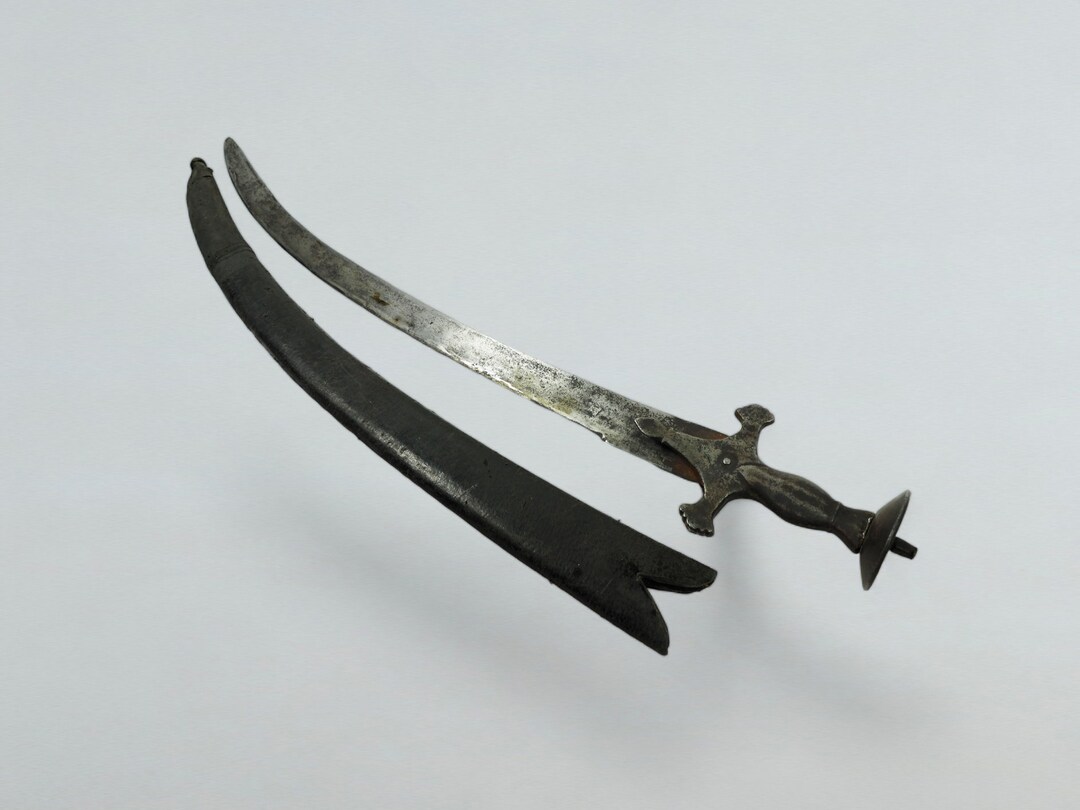 Afghanistan Shamshir an Exceptional Sabre Pierced & Chiseled Steel A ...