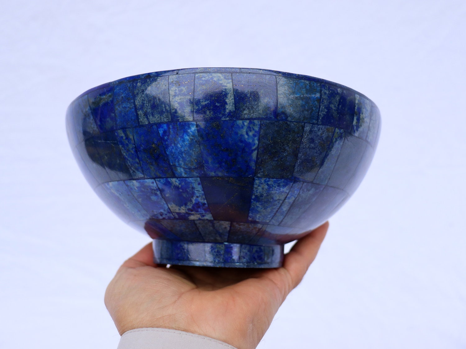 20 Cm Diameter Hand Crafted Stunning Genuine Natural High Quality Lapis ...