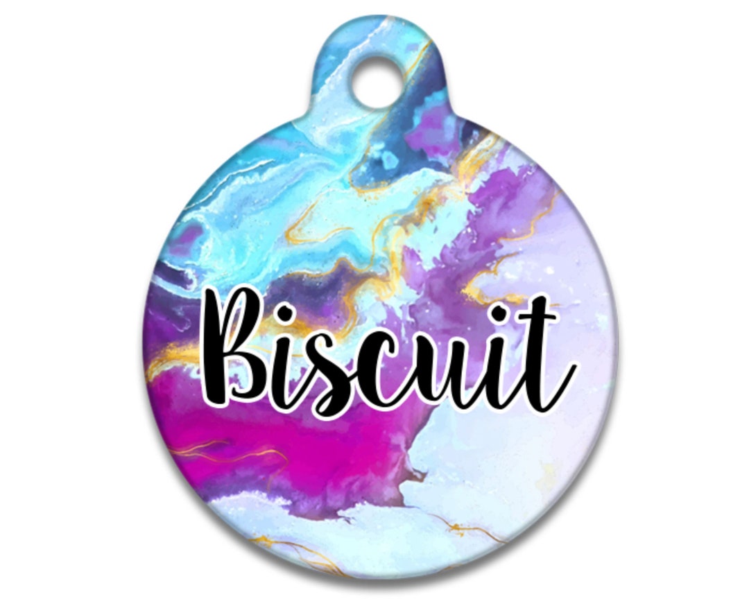 Spoilt Rotten Pets Magical Marble Identity Tag Custom Printed With Your ...