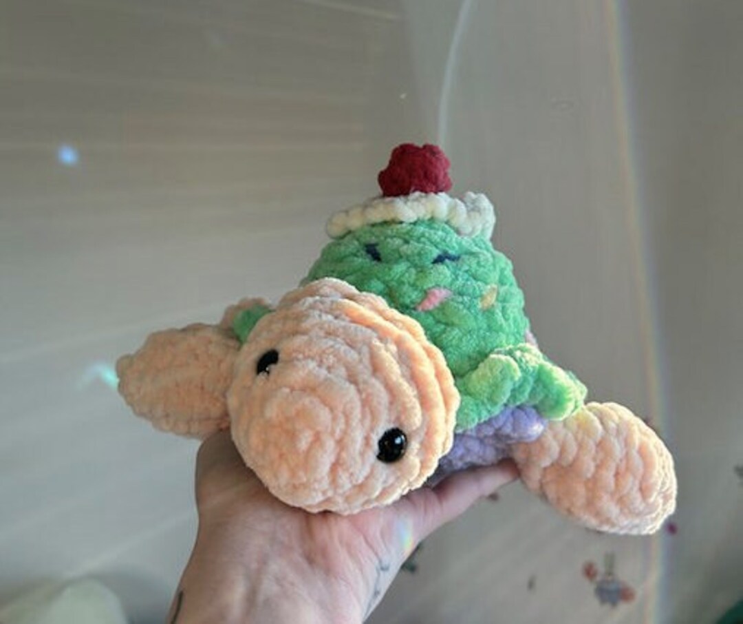 Crochet Mint Ice Cream Turtle - Etsy