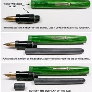 2 Fountain Pen Ink Sacs / Bladders Assorted Sizes - Etsy UK