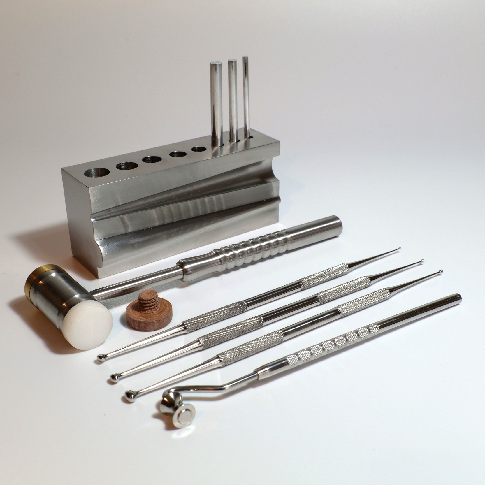SOLID STEEL Fountain Pen Nib Repair and Knockout Block Plus Hammer - Etsy