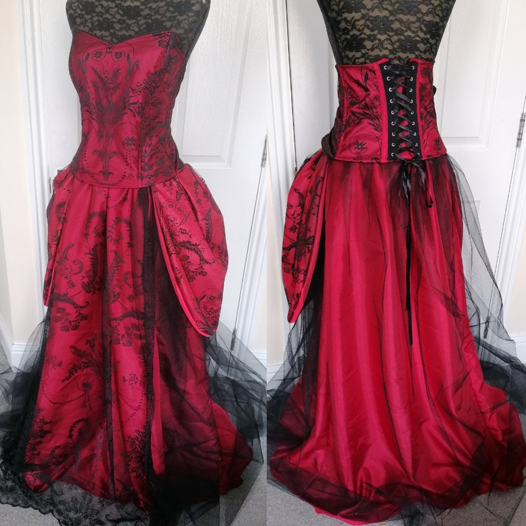 Gothic Goddess Dress, Handfasting, Victorian Dress, Corset Dress ...