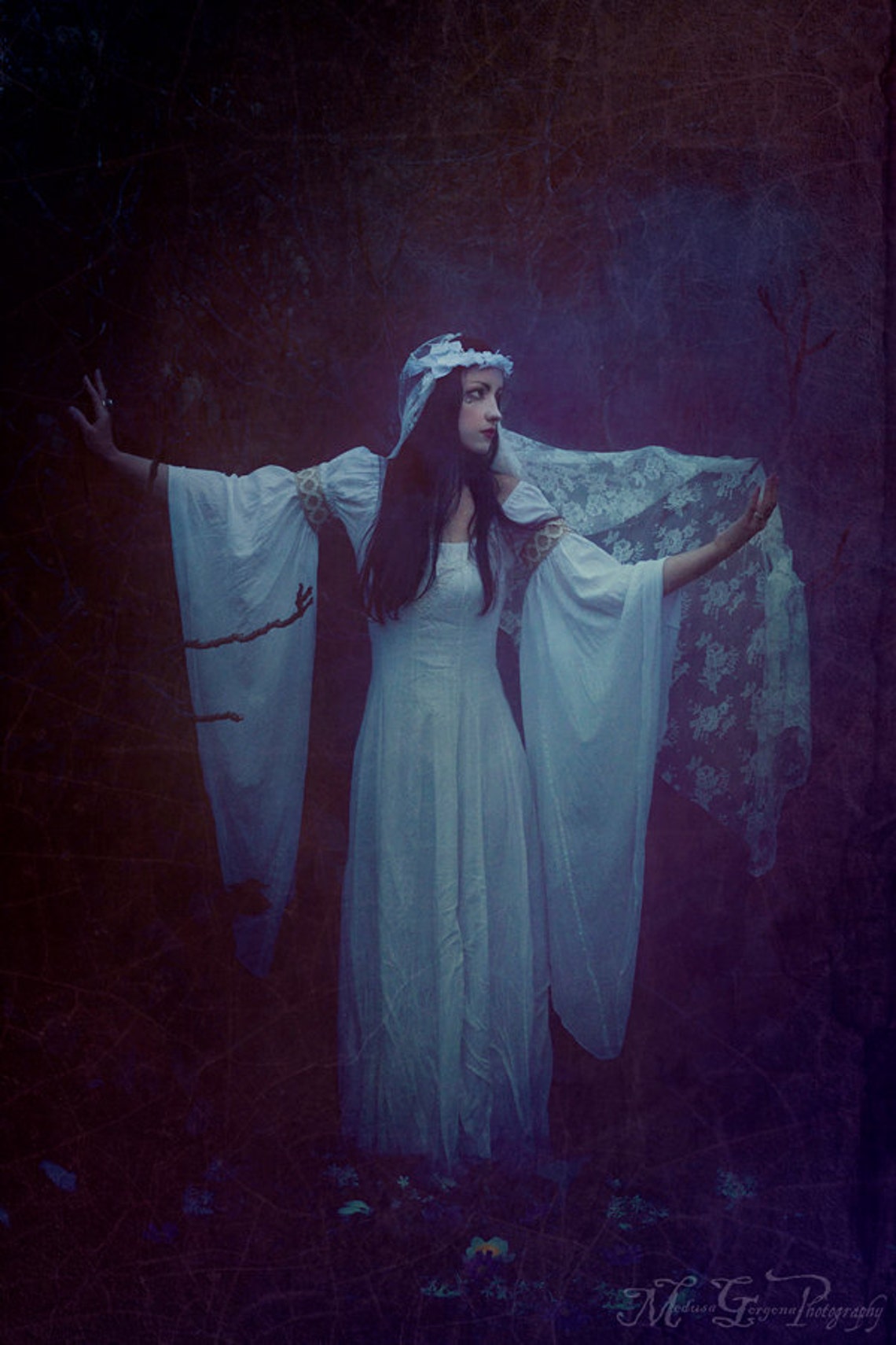 Ophelia Dress Pre Raphaelite Handfasting Dress Waterhouse - Etsy