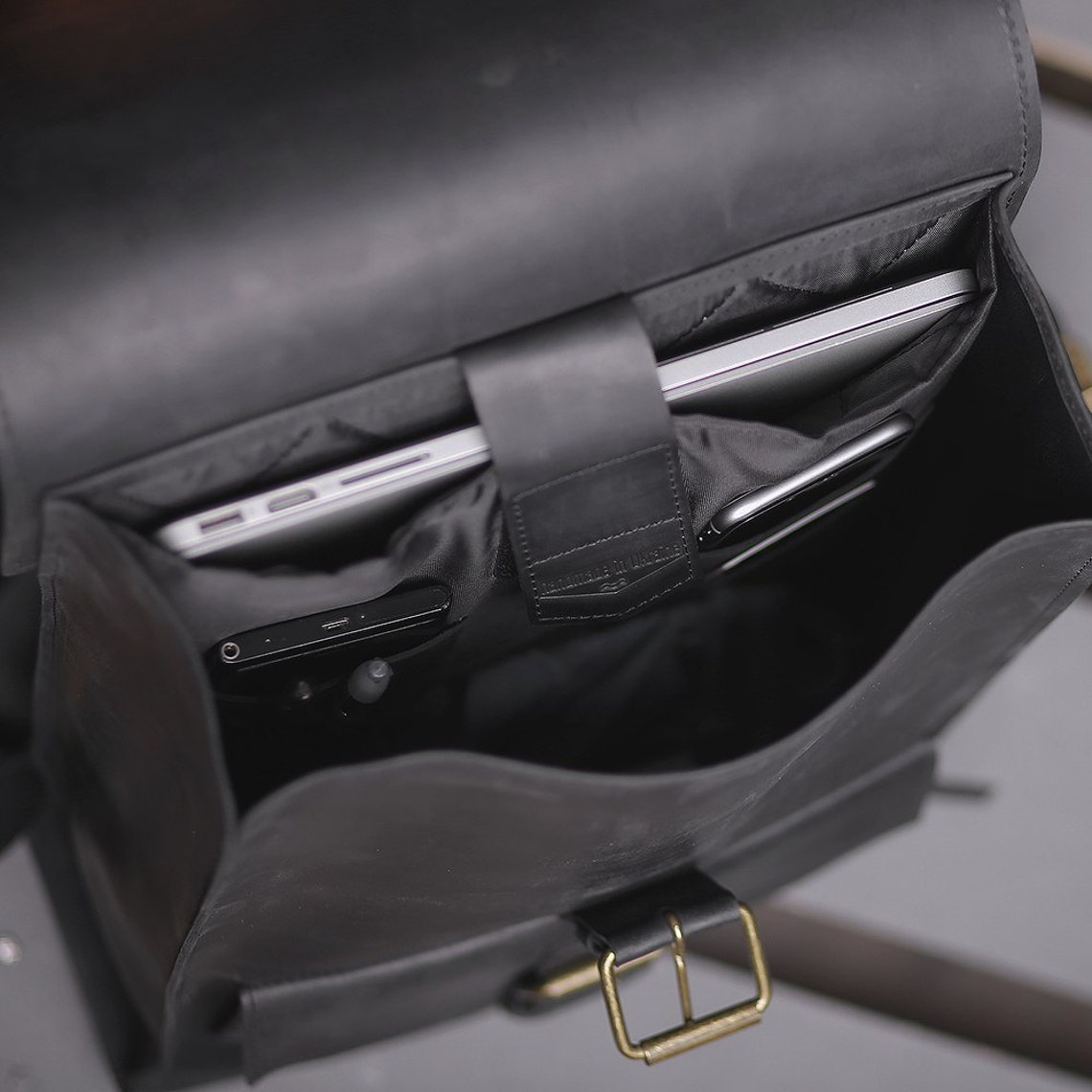 LEATHER BACKPACK Men Black Leather Backpack Laptop Leather - Etsy