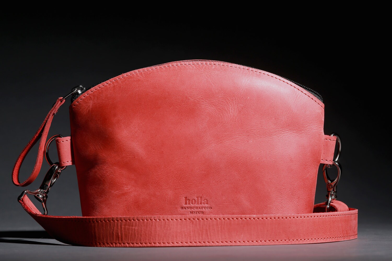 Leather Cross Body Bag Red Small Leather Bag Crossbody - Etsy