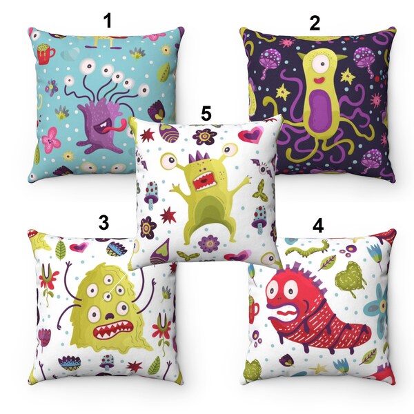 Monster Pillow - Etsy