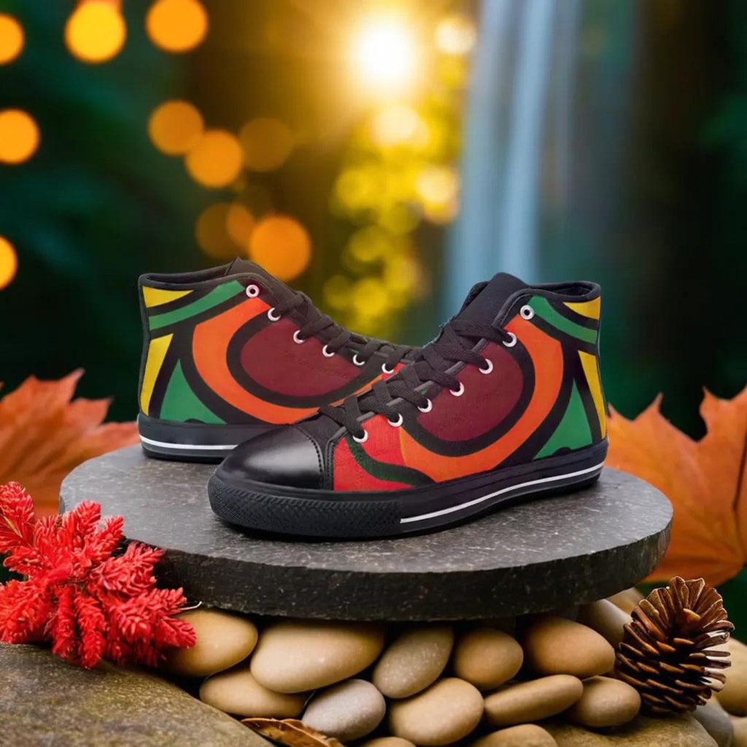 Custom Black History Month Canvas Shoes, African History Custom Canvas ...