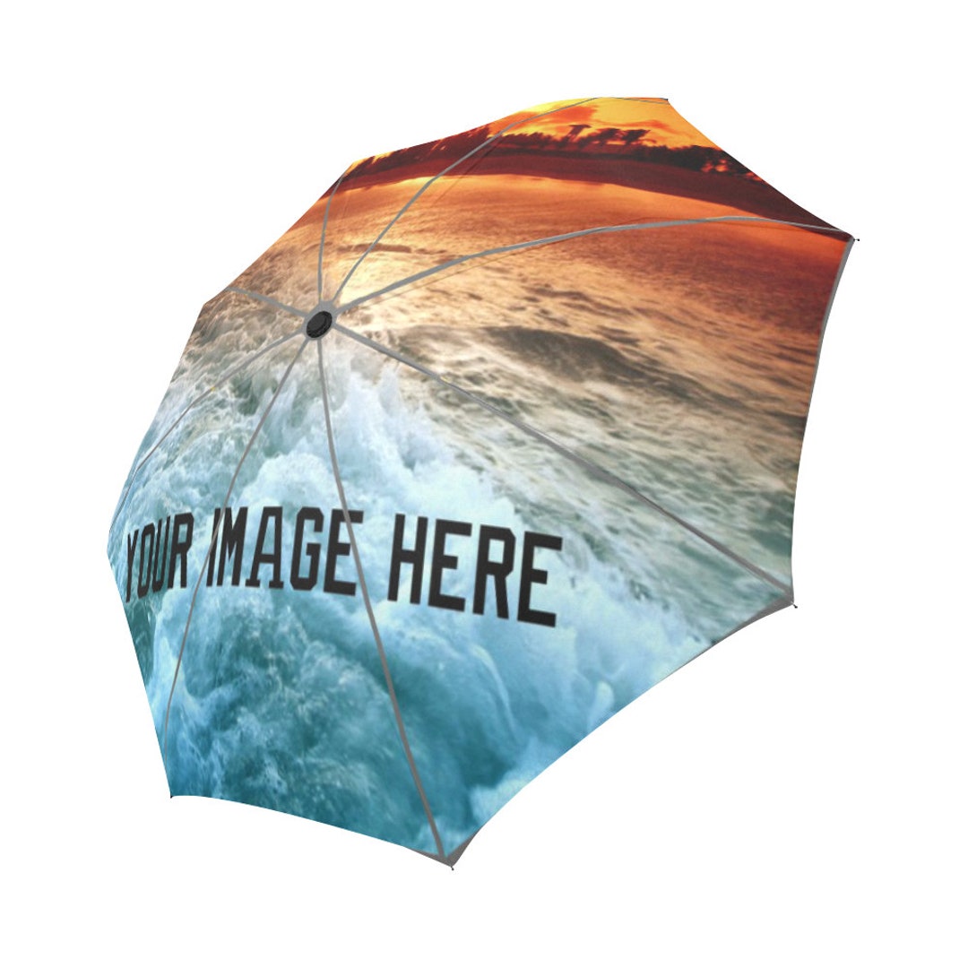 Custom Personalized Automatic Foldable Umbrella With Your Personal ...