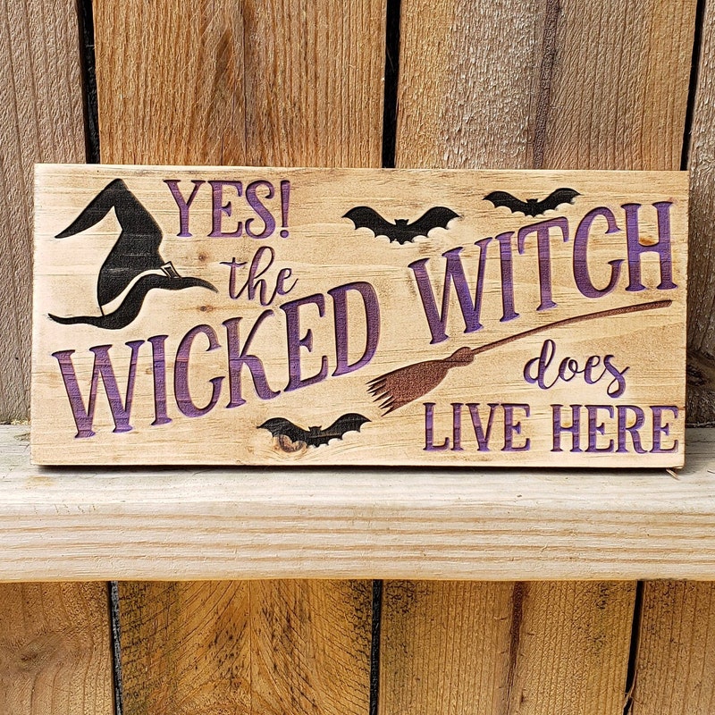 Wicked Witch Sign - Etsy