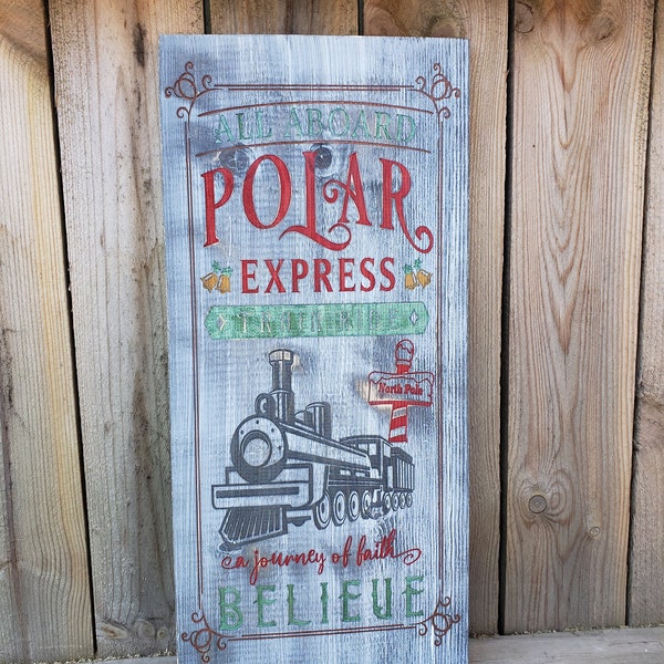 Polar Express Sign - Etsy