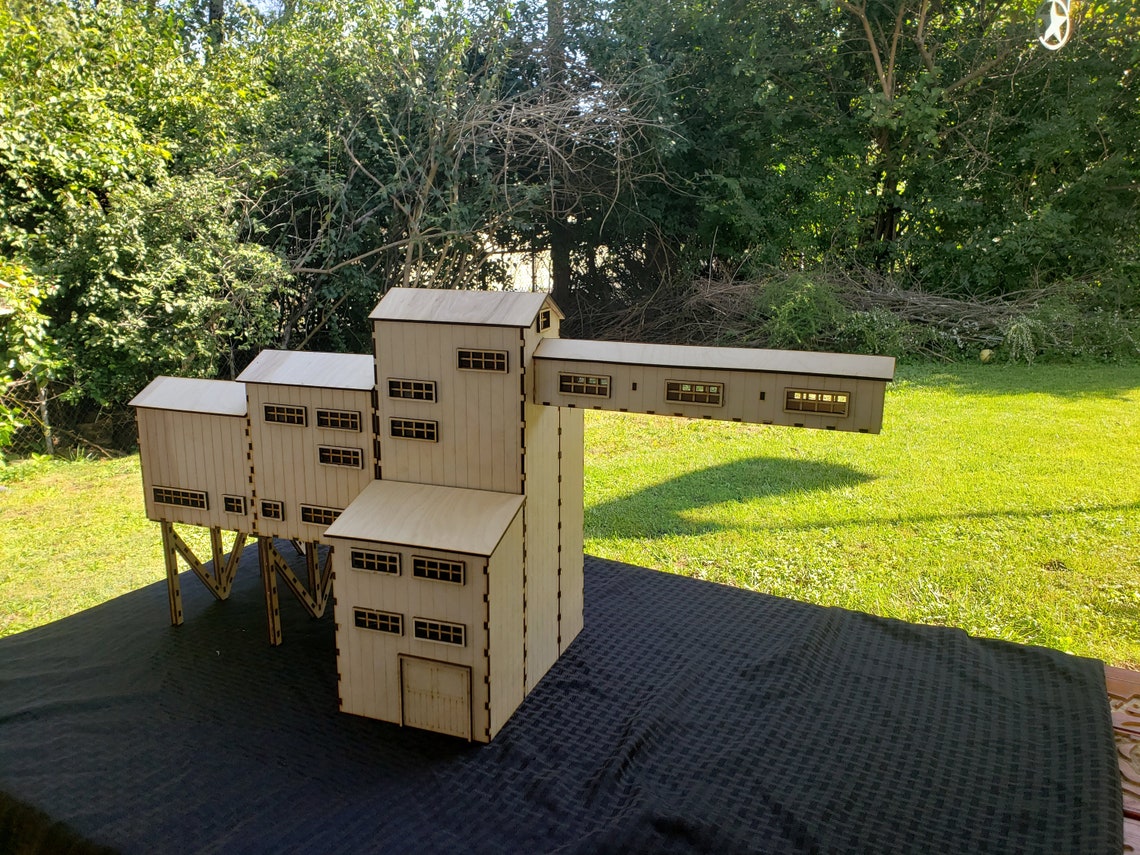O Scale Mine Factory Warehouse - Model Railroad Train Kit Building - Etsy