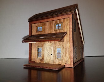 O Scale 2 Bay Engine House Kit Model Railroad Train Building On30 Scale ...