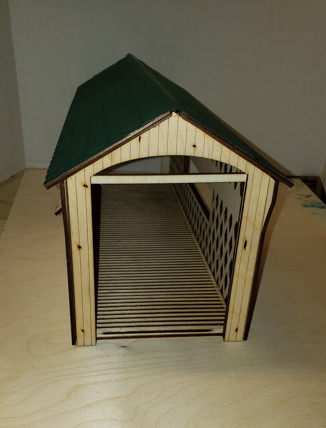 O Scale Covered Bridge - Model Railroad Train Kit Building - Etsy