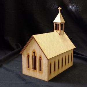 O Scale Church Kit Model Railroad Train Building On30 Scale - Etsy