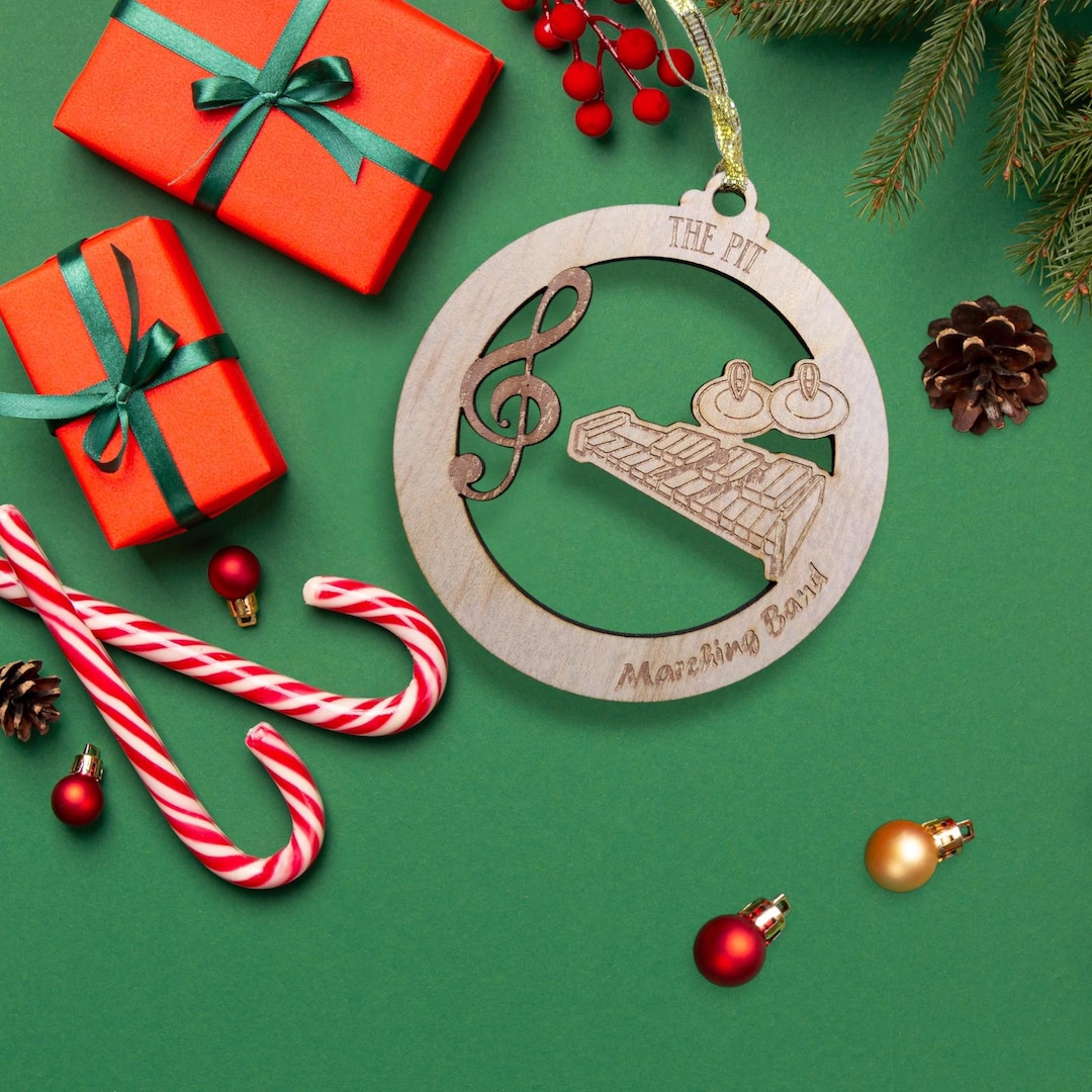 Personalized Marching Band Pit Christmas Ornament Wood Orchestra - Etsy