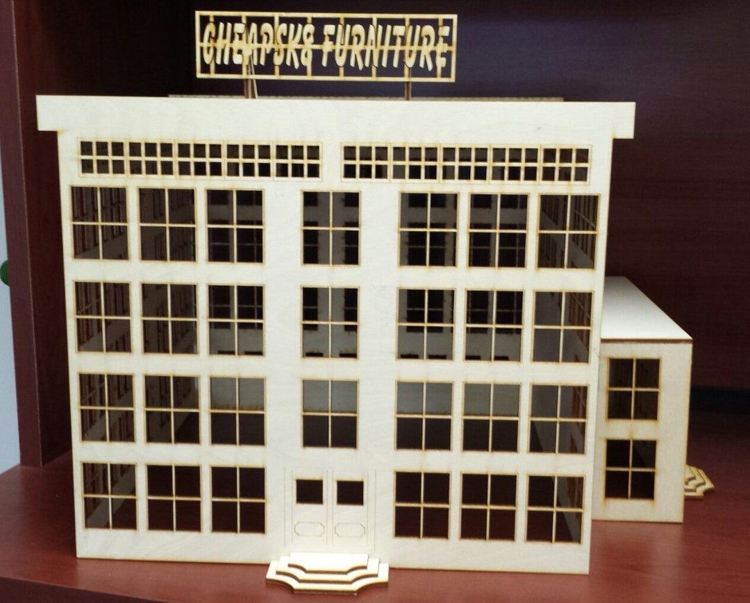 O Scale Furniture Warehouse Store Kit Model Railroad Train Building - Etsy