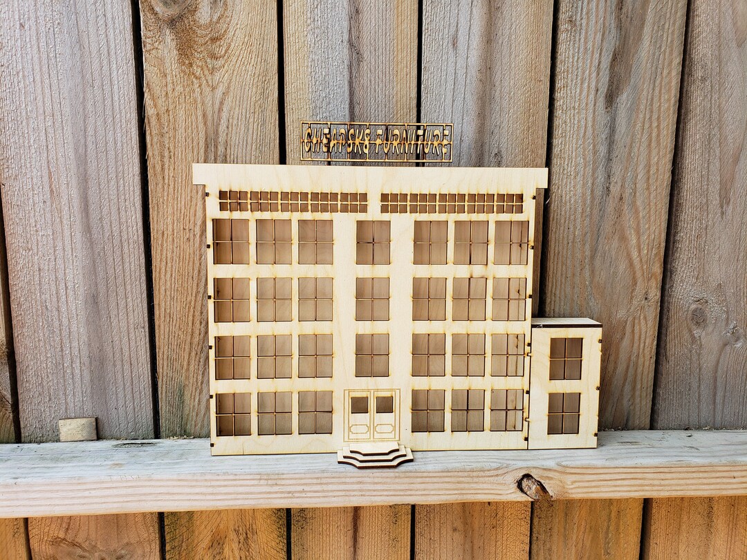 O Scale Furniture Warehouse Store Flat Kit Model Railroad Train ...