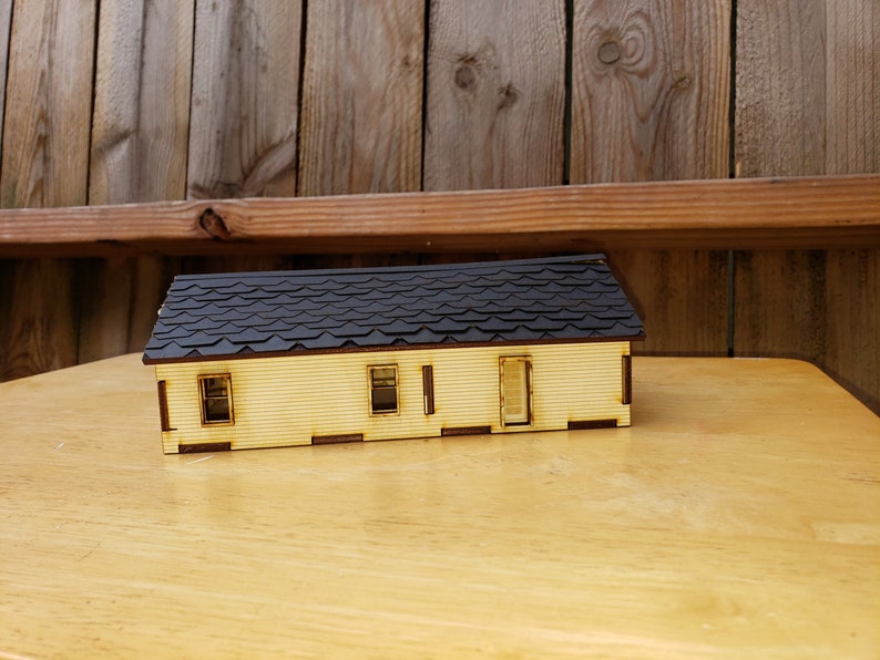 HO Scale House and Garage - Model Railroad Train Kit Building - Etsy