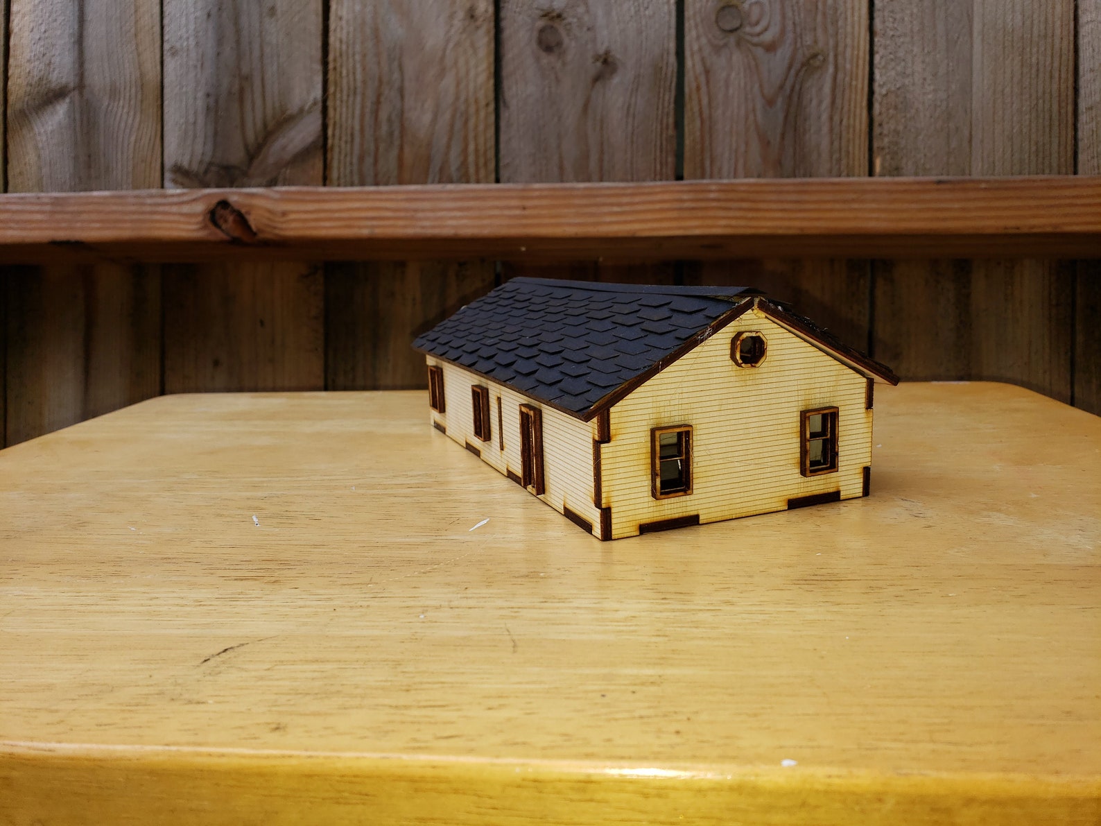 HO Scale House and Garage Model Railroad Train Kit Building - Etsy