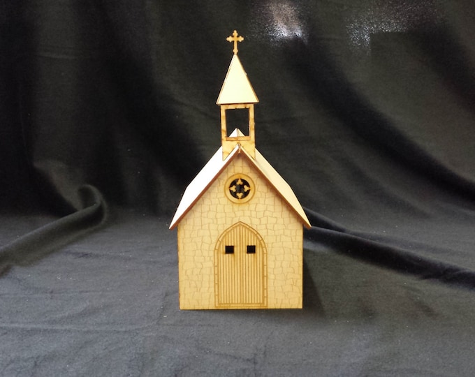 O Scale Church Kit Model Railroad Train Building On30 Scale - Etsy