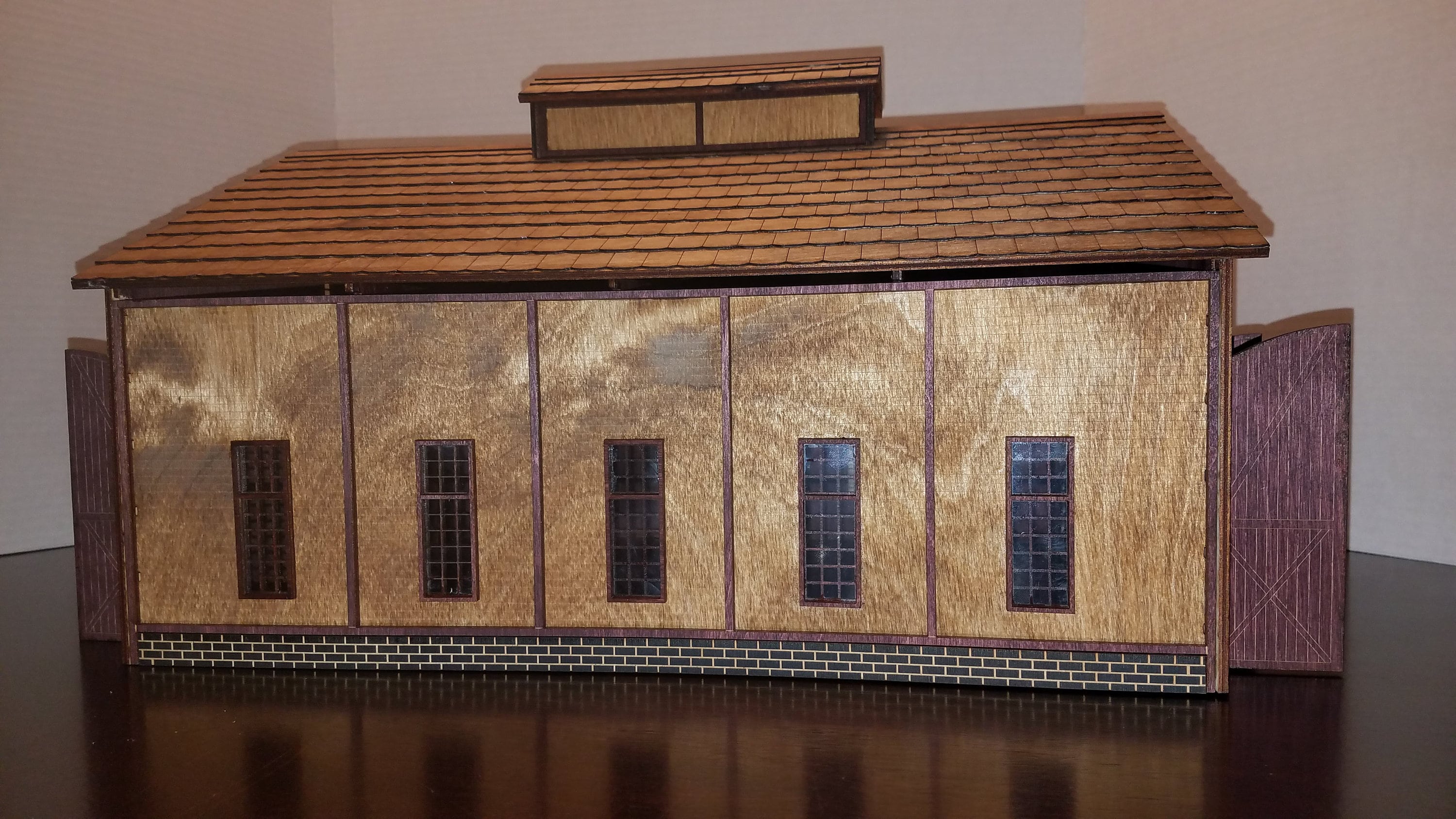 O Scale Double Stall Engine House Model Railroad Train Kit Building - Etsy