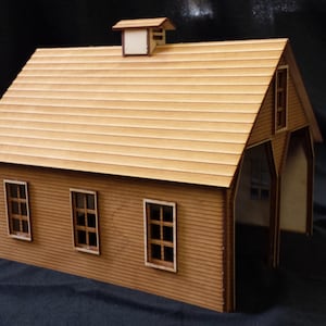 O Scale 2 Bay Engine House Kit Model Railroad Train Building On30 Scale ...