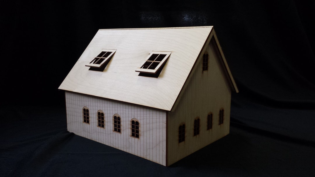 O Scale 2 Bay Engine House Kit Model Railroad Train Building On30 Scale ...