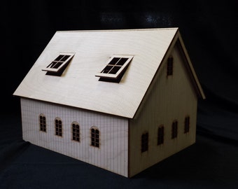 O Scale 2 Bay Engine House Kit Model Railroad Train Building | Etsy