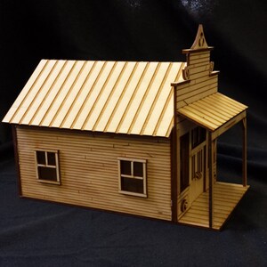 O Scale Store House Warehouse Saloon Kit Model Railroad Train Building ...