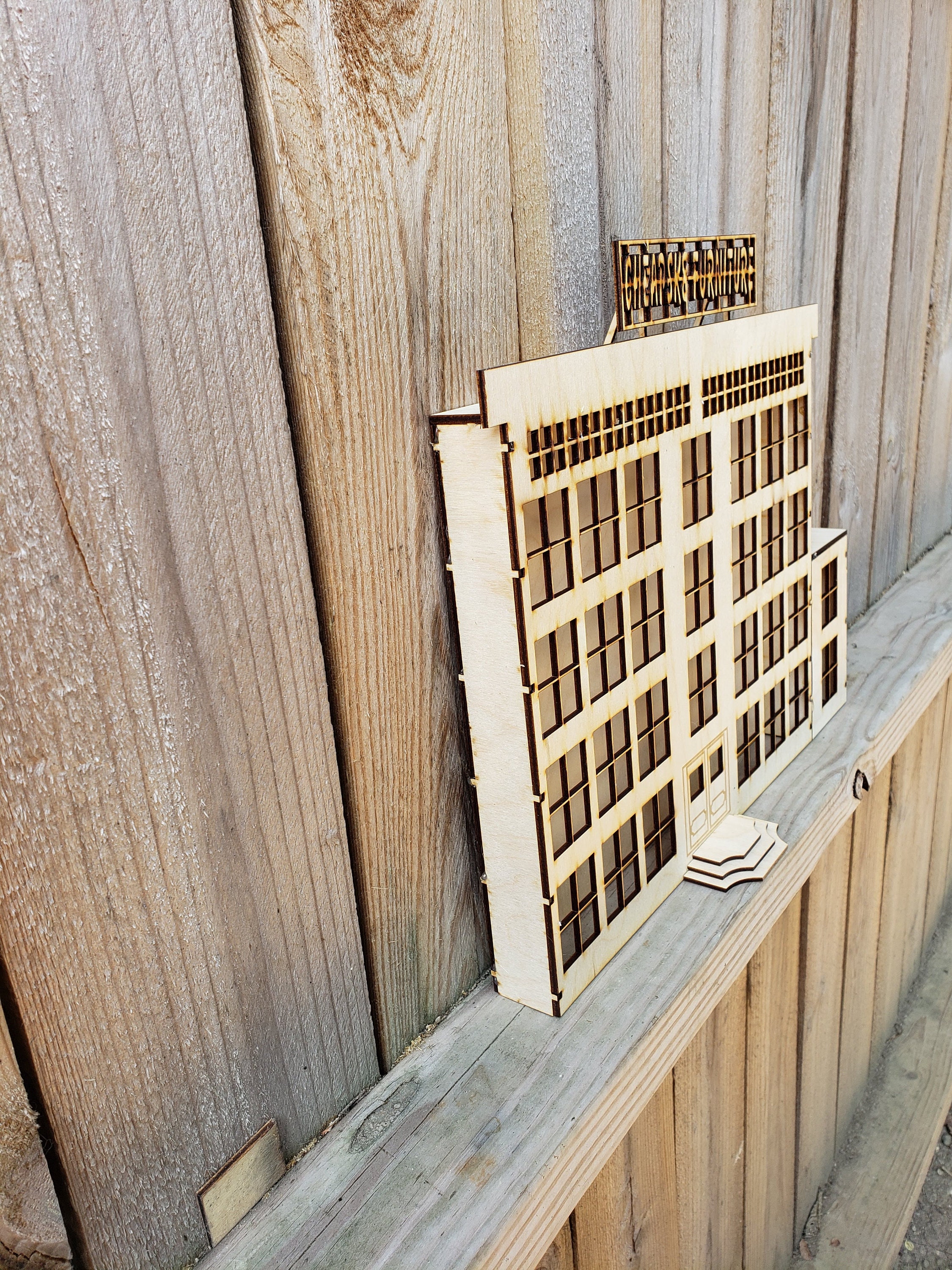 O Scale Furniture Warehouse Store Flat Kit Model Railroad Train ...