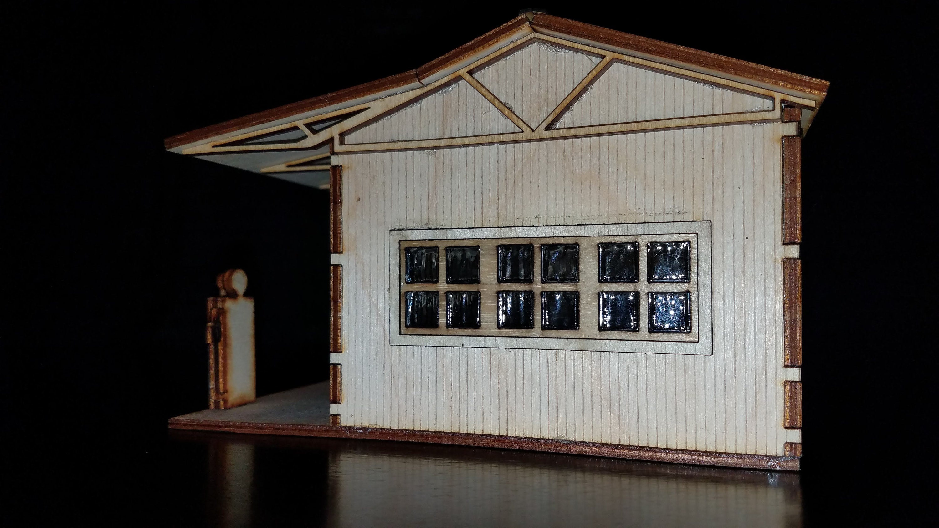 O Scale Gas Station Kit Model Railroad Train Building | Etsy