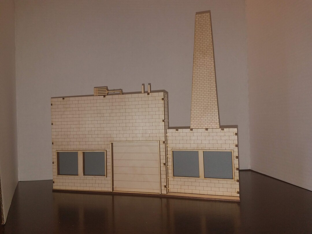 O Scale Warehouse Factory Flat Kit Model Railroad Train Building On30 ...