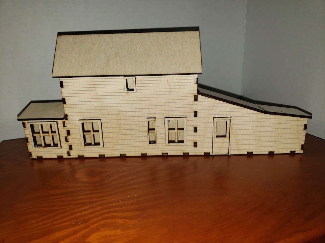 O Scale House Flat - Model Railroad Train Kit Building - Etsy