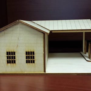 O Scale Gas Station Kit Model Railroad Train Building On30 Scale - Etsy