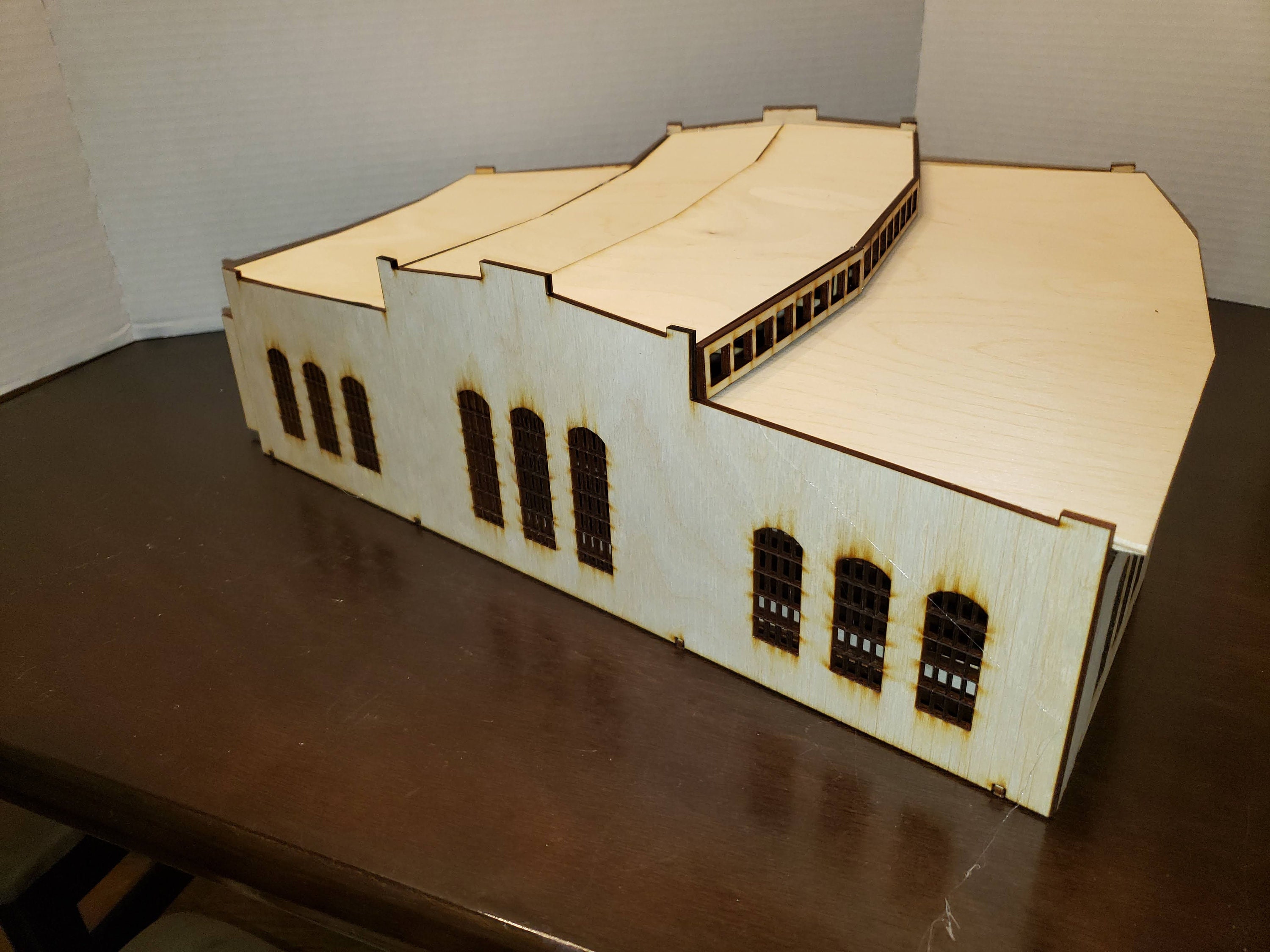 HO Scale 3 Stall Engine Roundhouse Kit Model Railroad Train - Etsy