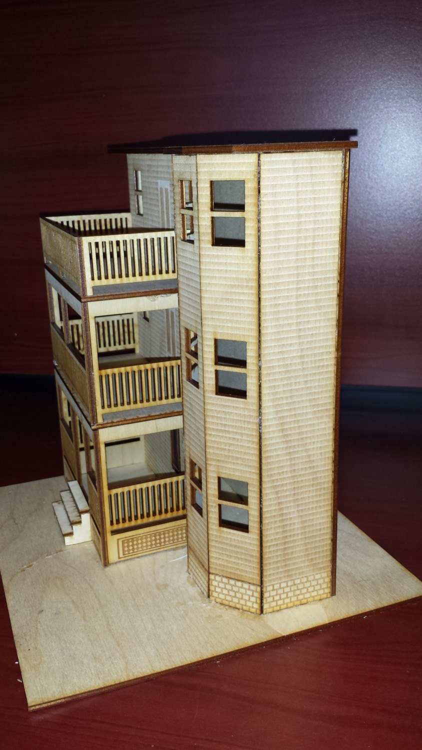 O Scale Boston Triple Decker House Kit Model Railroad Train - Etsy