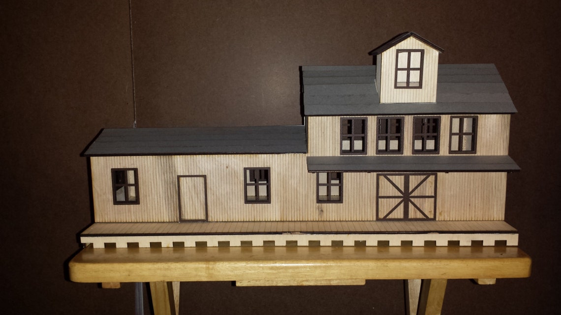 O Scale Station Warehouse Store Kit Model Railroad Train | Etsy