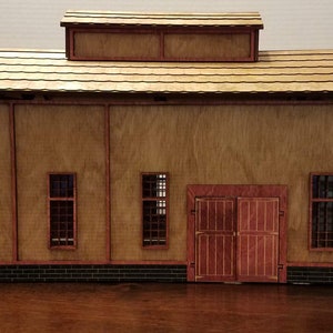 O Scale Single Stall Engine House - Model Railroad Train Kit - Etsy